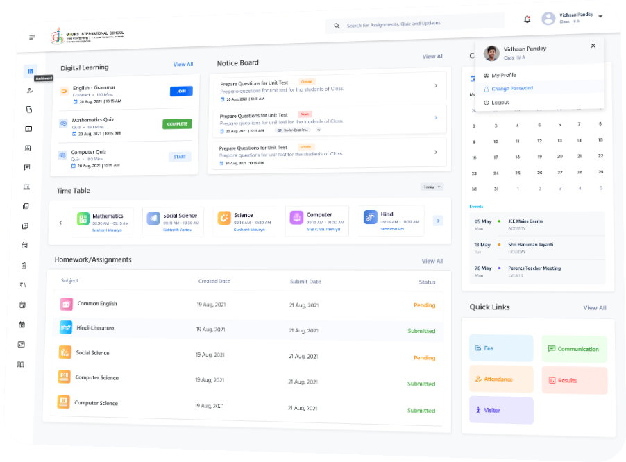 Edunext Technologies is changing education management by setting the way with school ERP and ...